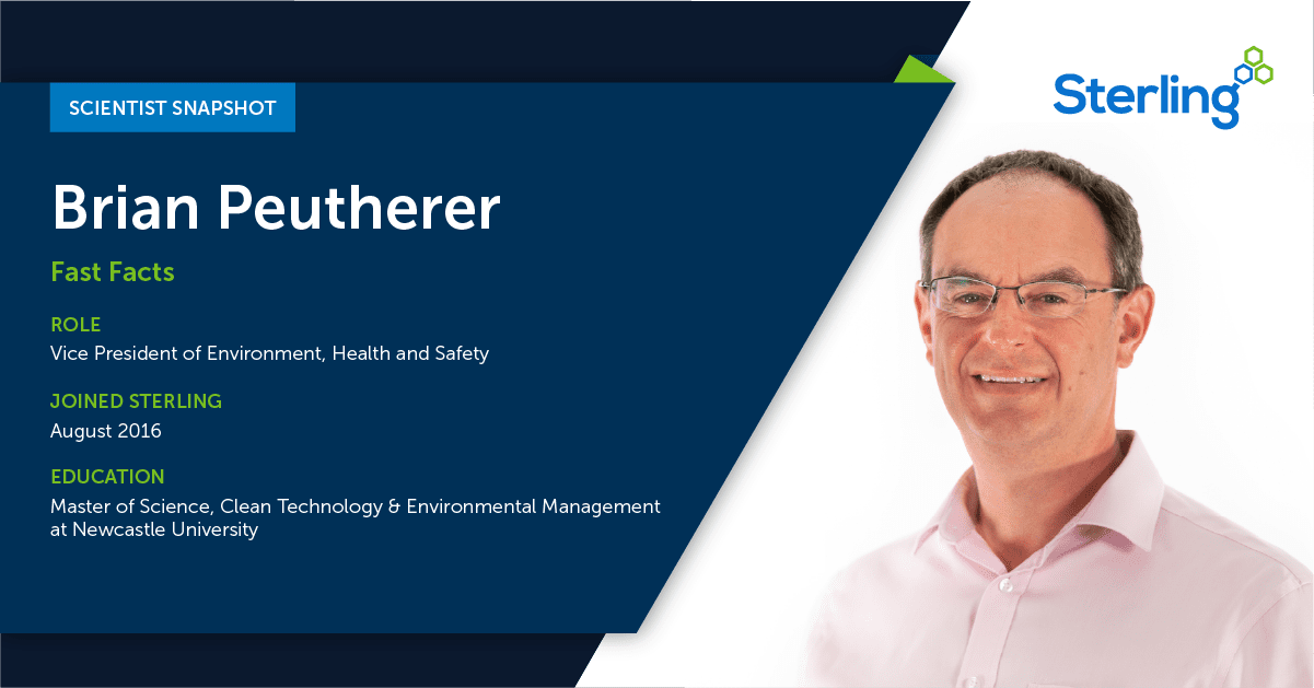 Sterling Snapshot | Brian Peutherer, Vice President of EHS