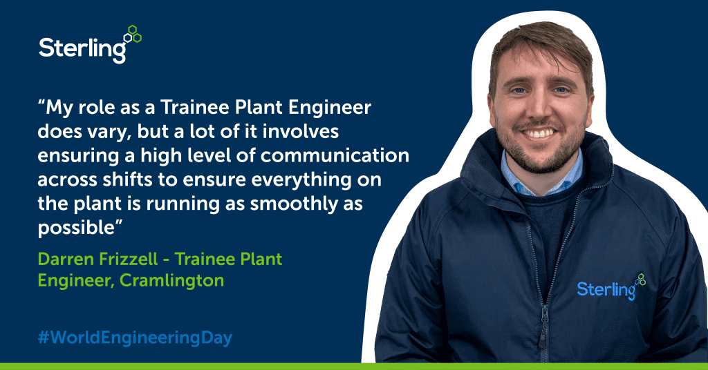 Sterling Snapshot | Darren Frizzell, Trainee Plant Engineer